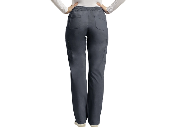 Basic bukse med snøring i livet Pewter XL - Health Workers AS